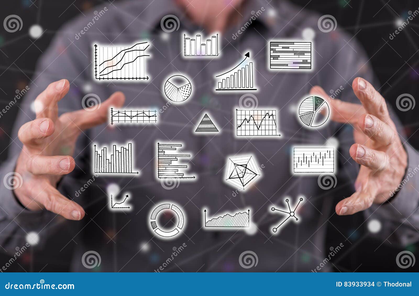 Konzept der Datenanalyse stockfoto. Bild von hand, hintergrund - 83933934