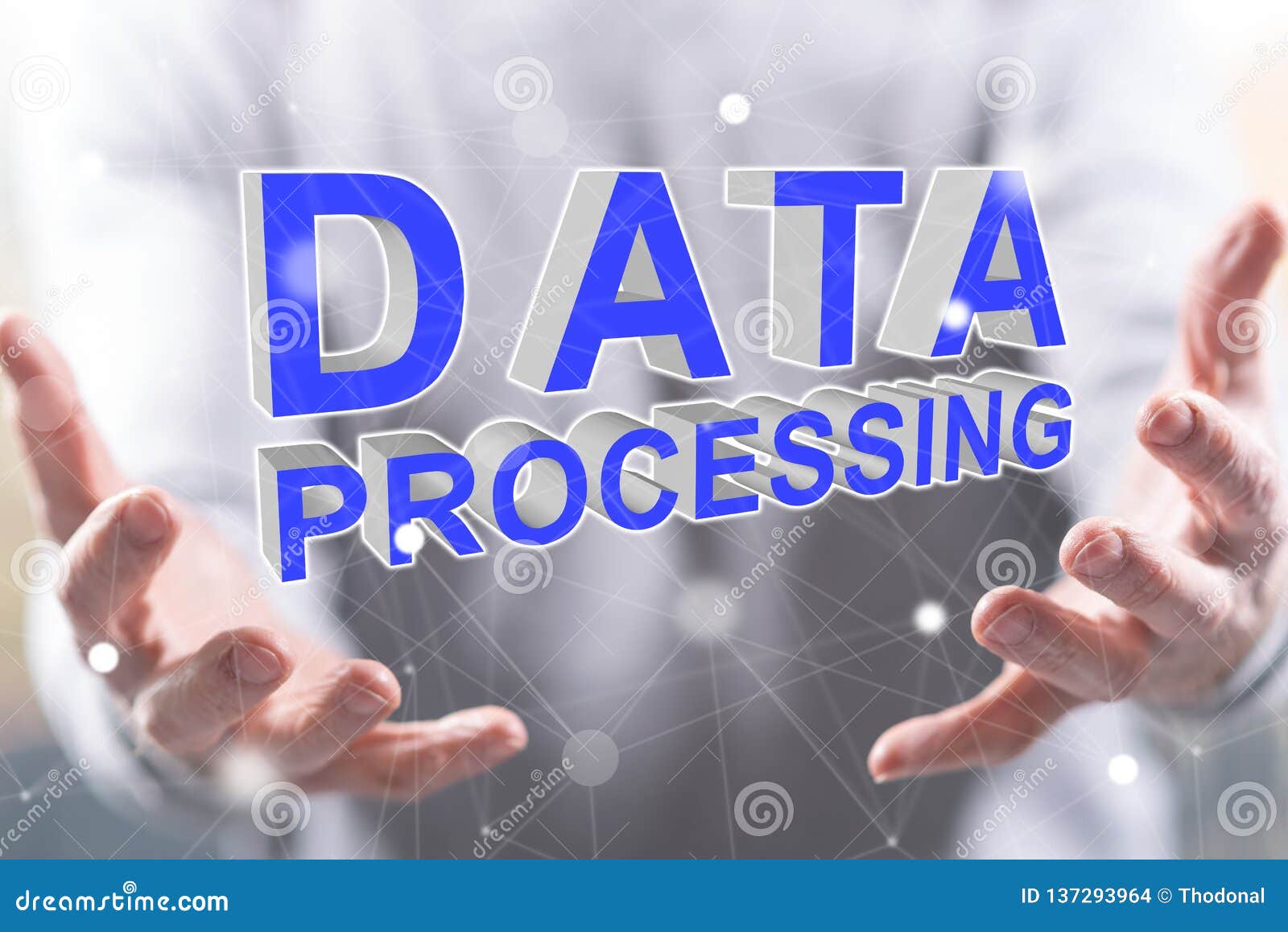 Konzept Der Datenverarbeitung Stockfoto - Bild von speicherung ...