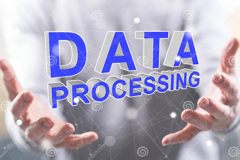 Konzept Der Datenverarbeitung Stockfoto - Bild von speicherung ...