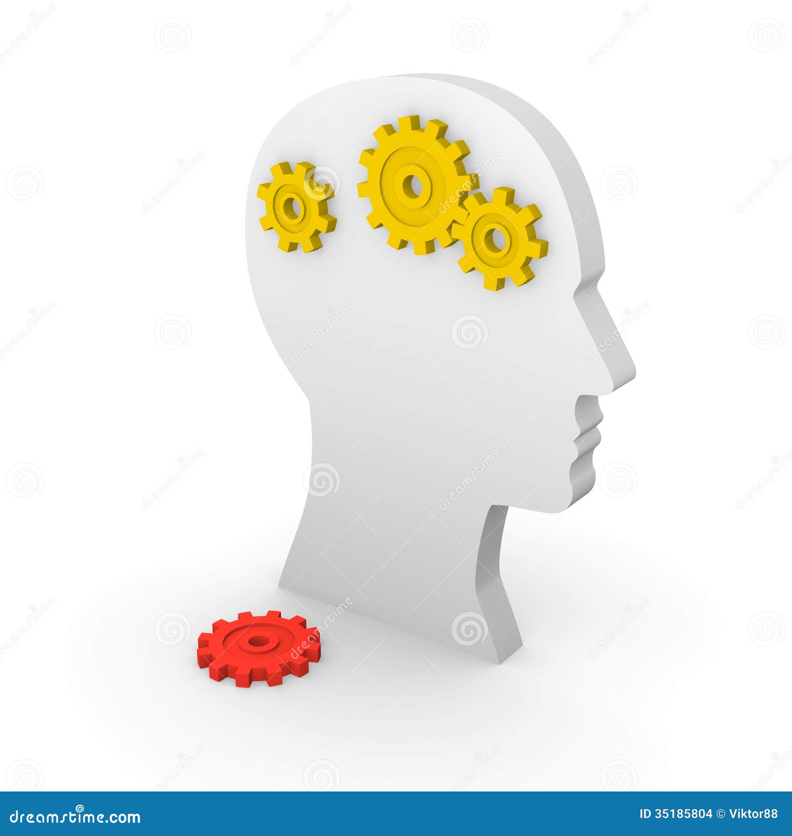 Konzept Der Geisteskrankheit Stock Abbildung - Illustration von ...