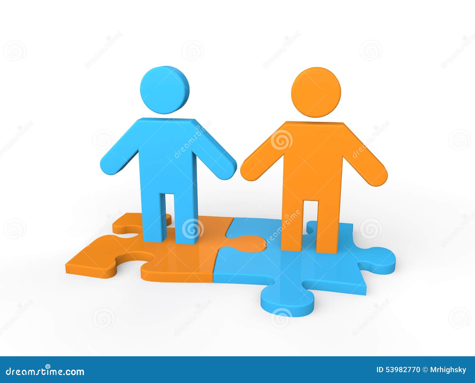 Konzept Der Personengesellschaft 3d Stock Abbildung - Illustration von ...