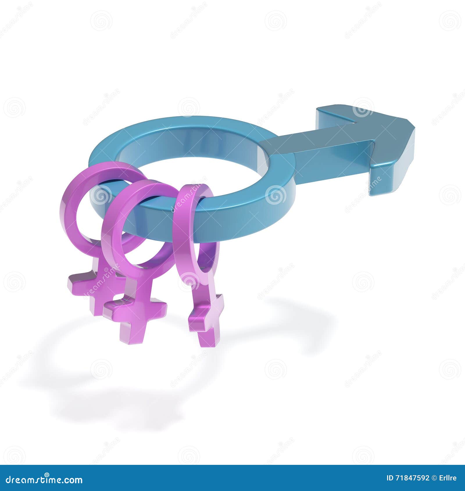 Konzept der Polygamie stock abbildung. Illustration von form - 71847592