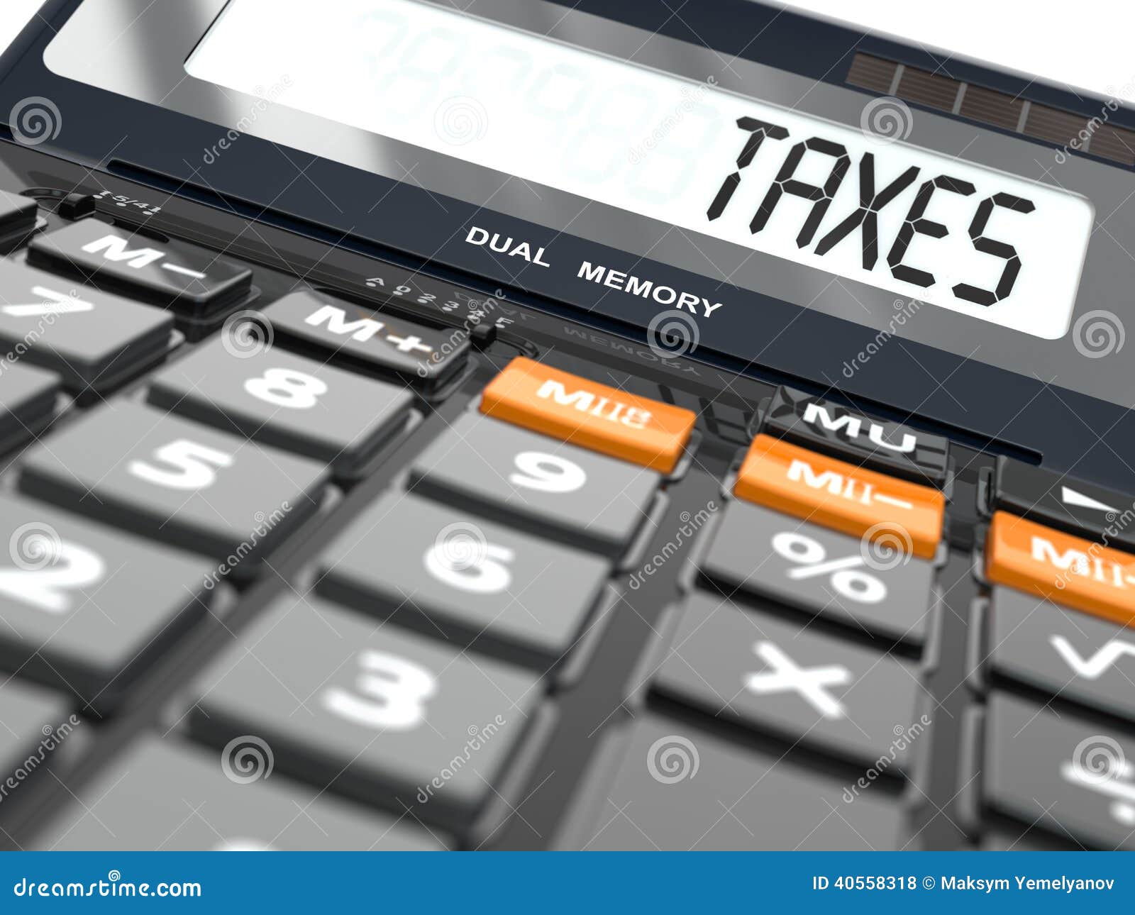 Konzept Der Steuerberechnung, Taschenrechner Stock Abbildung ...