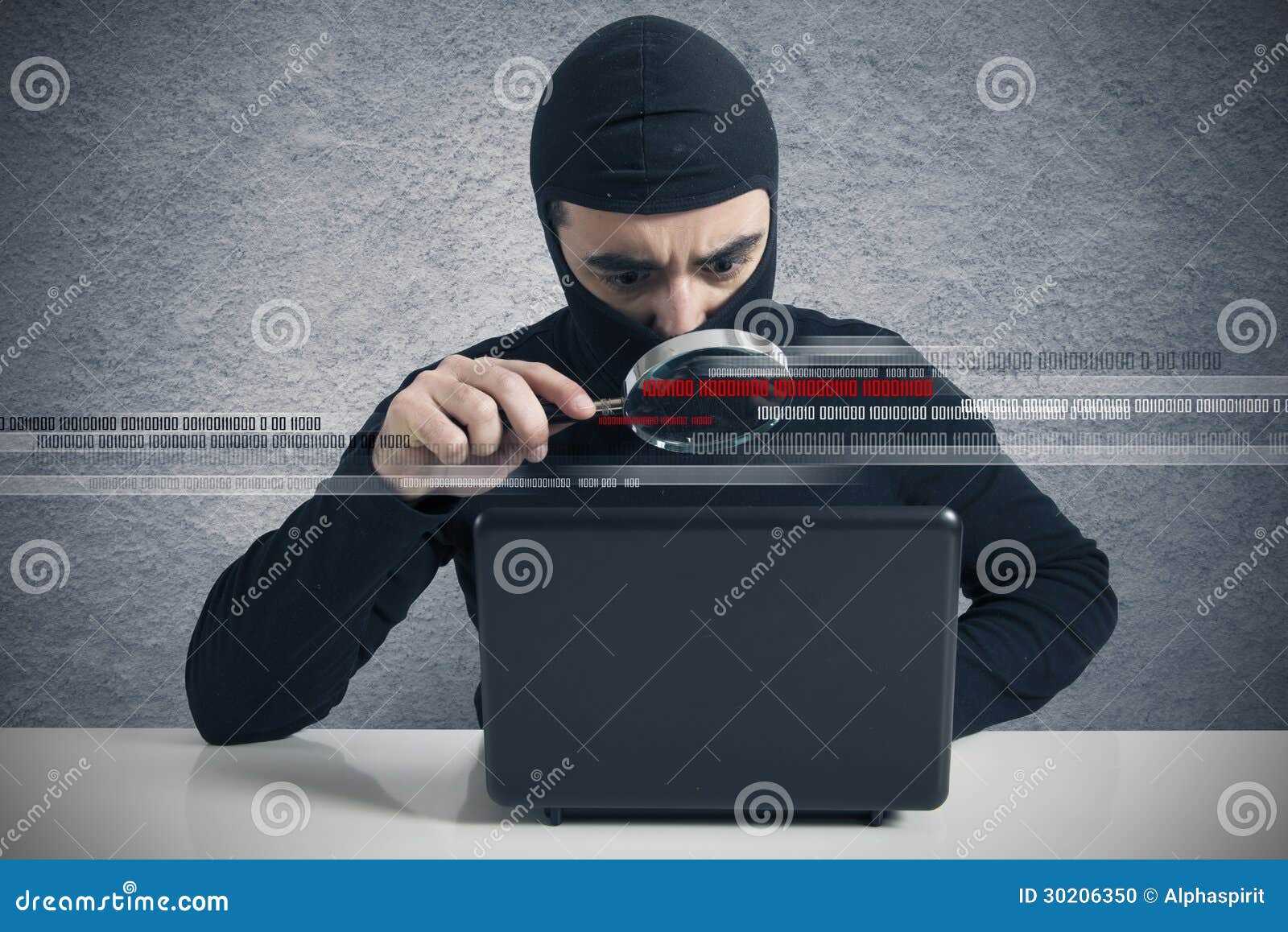 Hacker stockfoto. Bild von glas, suche, byte, untersuchung - 30206350