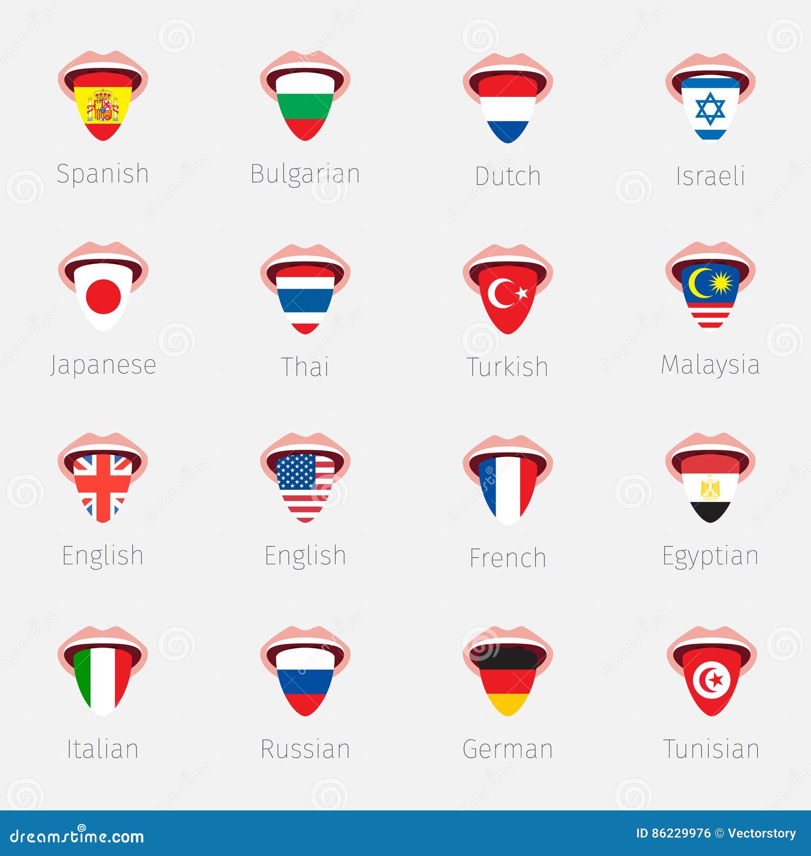 Konzept Des Lernens Von Sprachen Vektor Abbildung - Illustration von ...