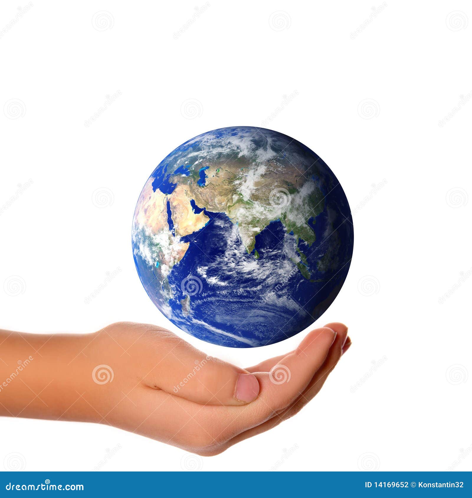 Konzept Sichern Die Welt - Hand Um Erde Stockfoto - Bild von masse ...