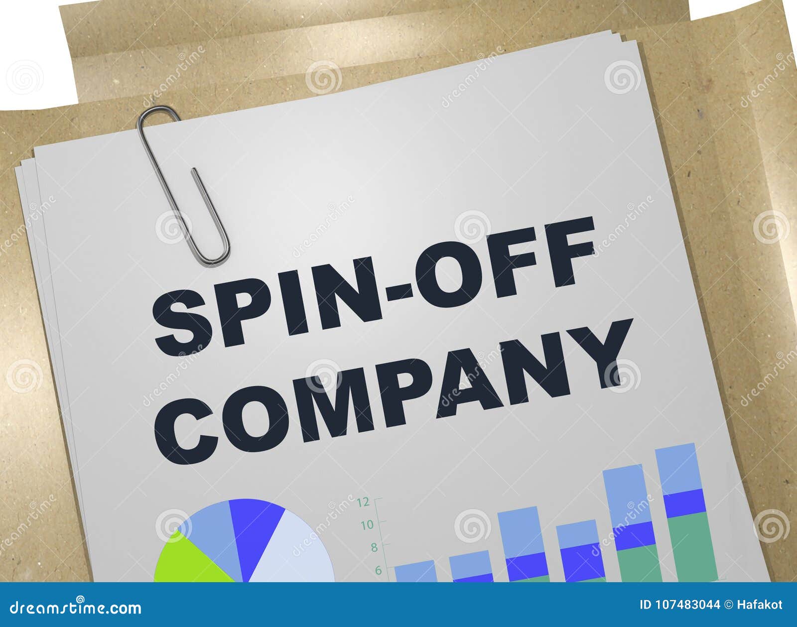 Konzept SPIN-OFF COMPANY stock abbildung. Illustration von verteilung ...