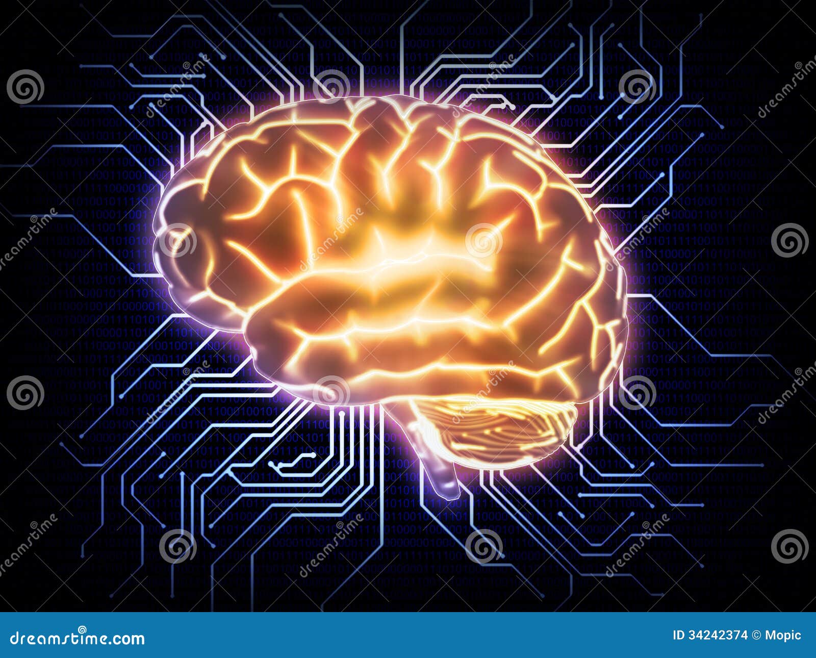 Konzeptillustration Der Künstlichen Intelligenz Stock Abbildung ...