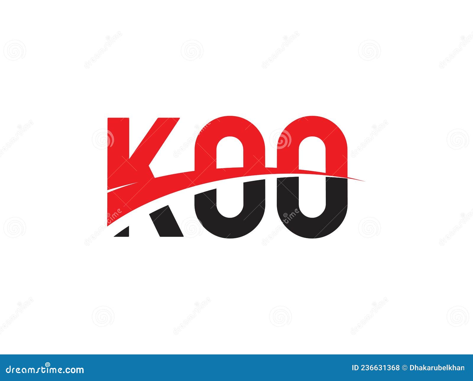 KOO Letter Initial Logo Design Vector Illustration Stock Vector ...