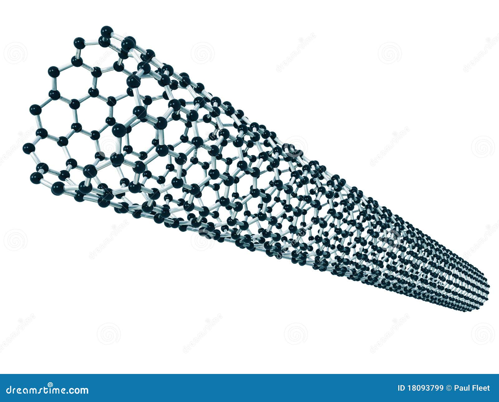 Koolstof nanotube stock illustratie. Illustration of patroon - 18093799