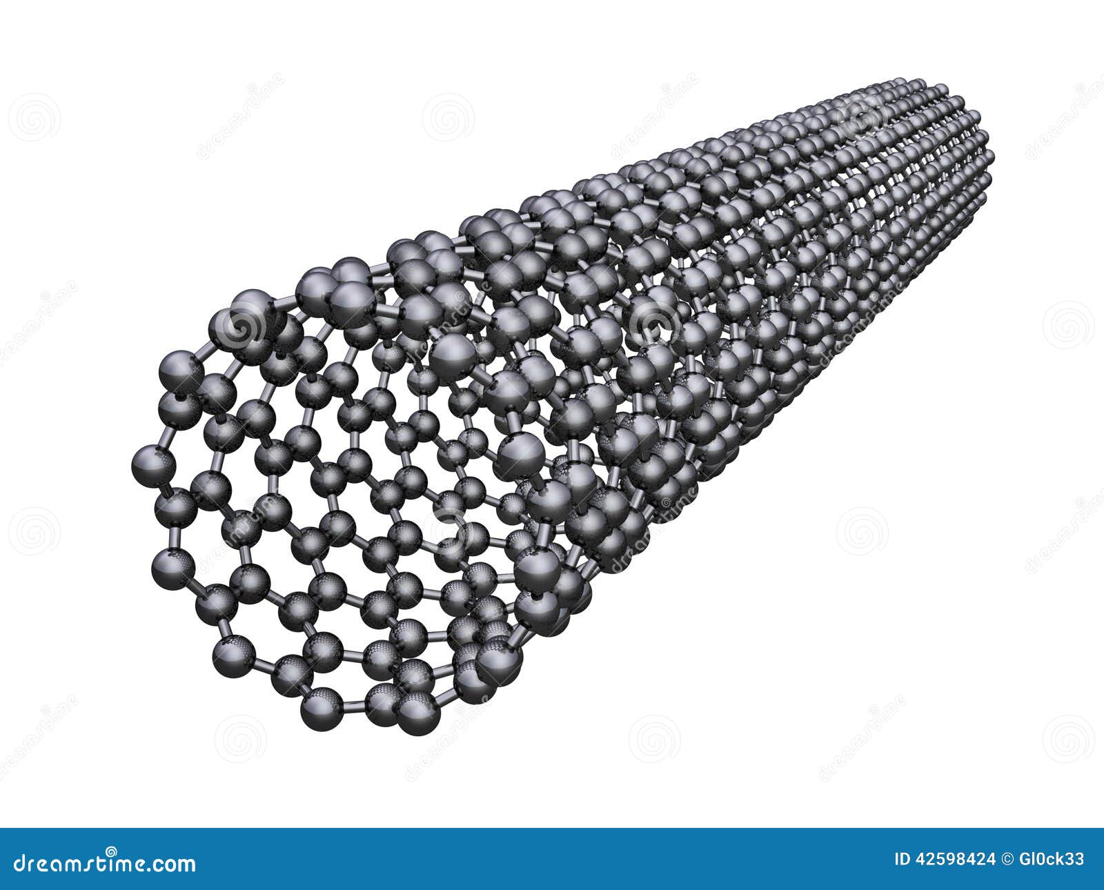 Koolstof nanotube stock illustratie. Illustration of wetenschap - 42598424