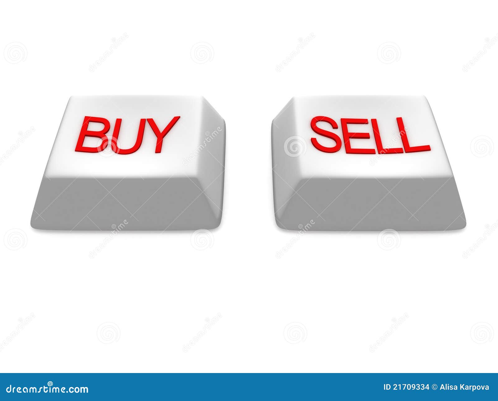 Koop En Verkoop Witte Knopensleutels Stock Illustratie - Illustration ...