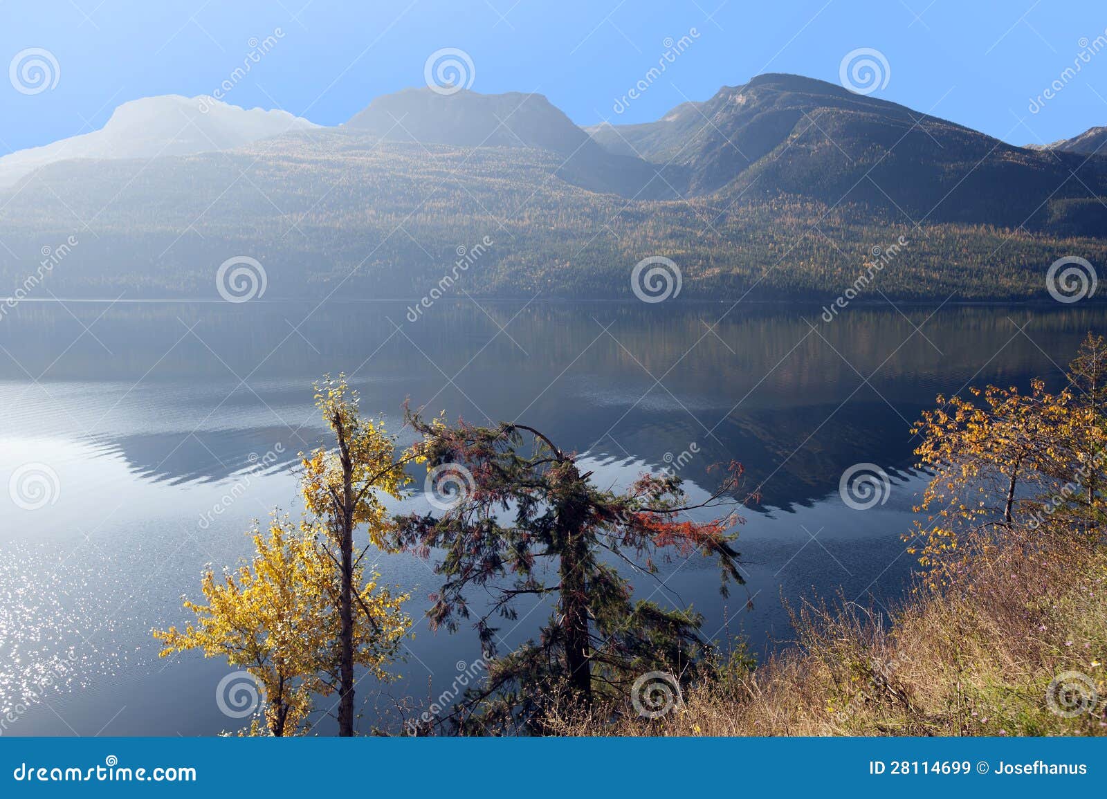 Kootenay Lake and Purcell Mountains Stock Image - Image of scenery ...