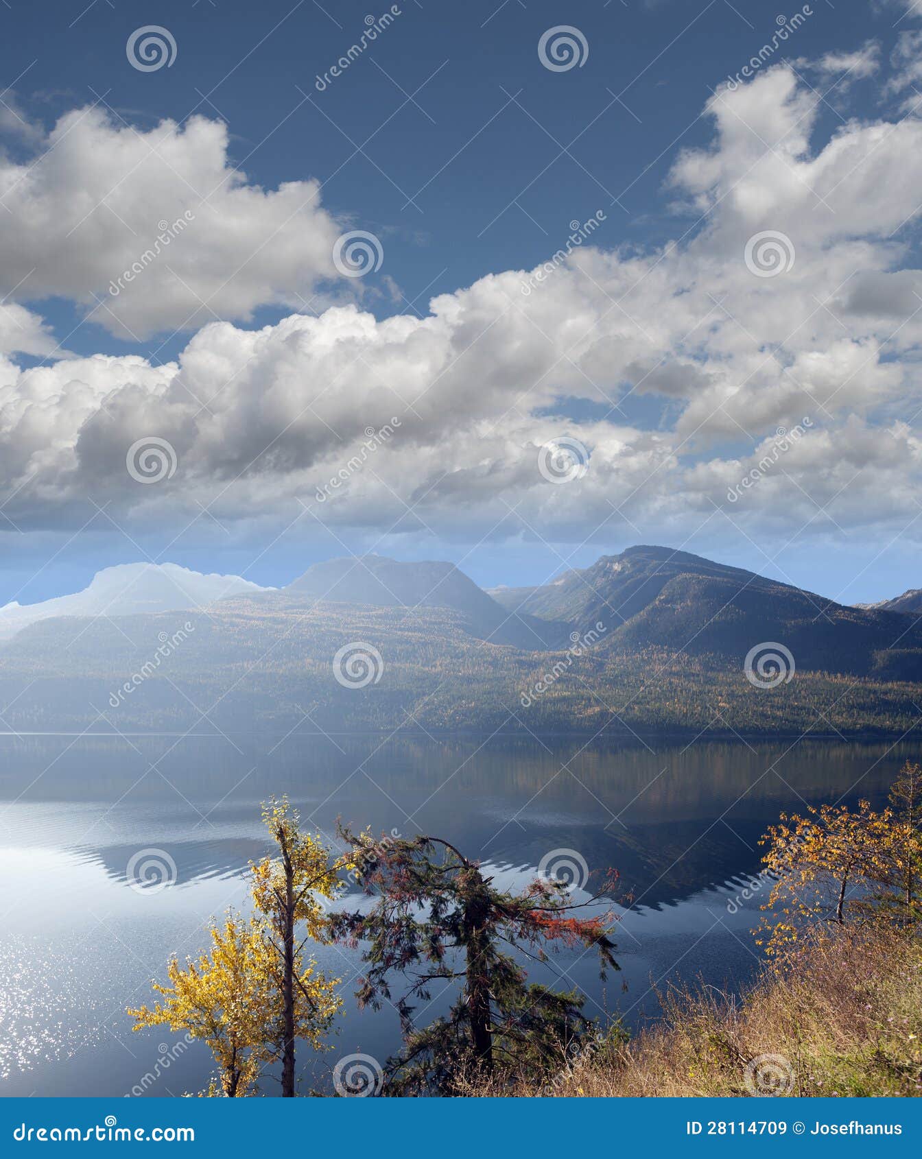 Kootenay Lake and Purcell Mountains Stock Image - Image of lake, waves ...