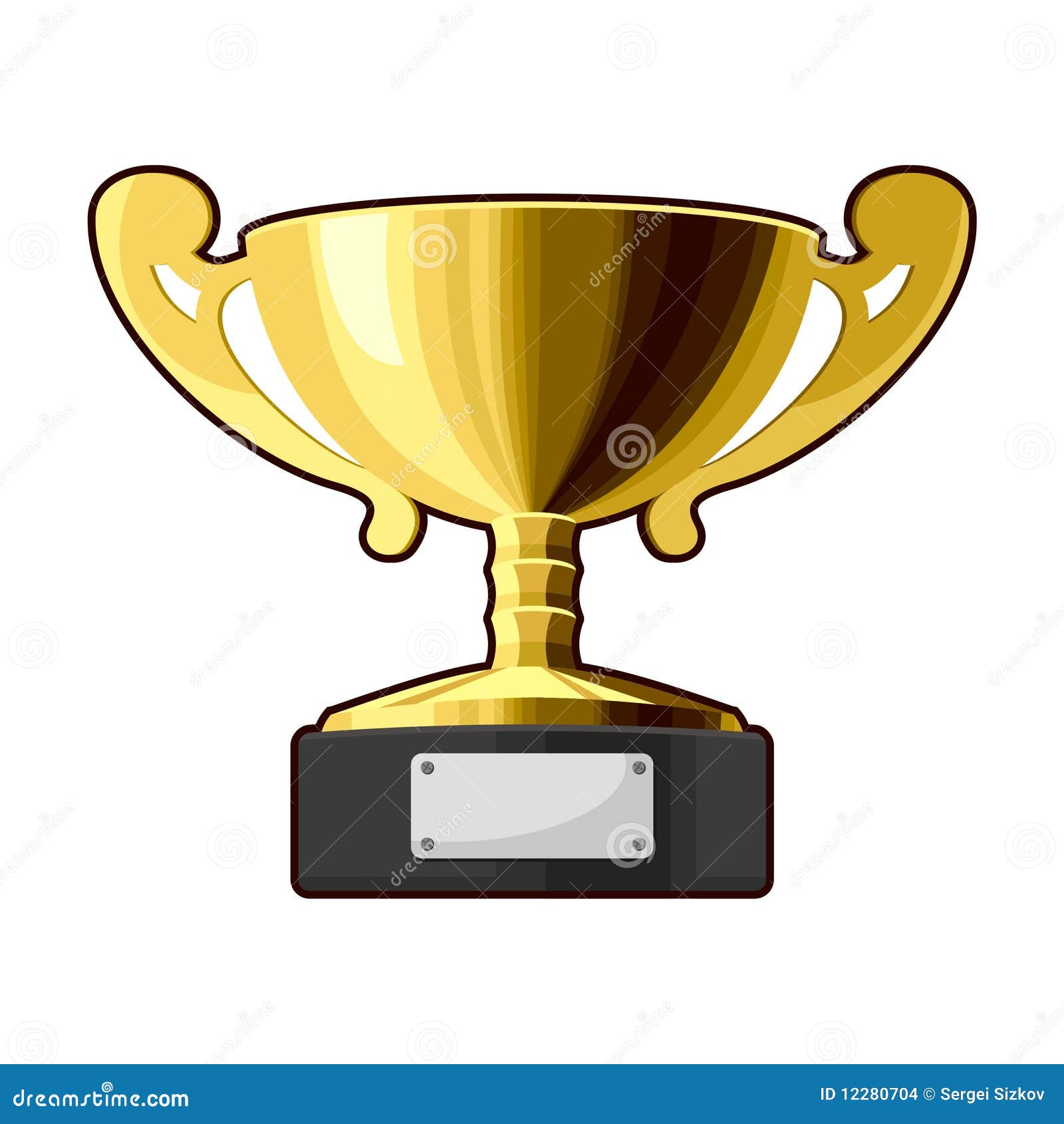 Kop vector illustratie. Illustration of wedstrijd, toekenning - 12280704