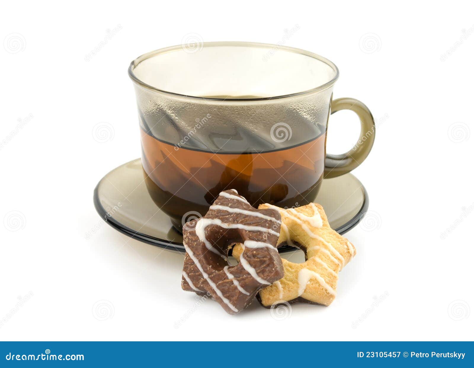 Kop van Engelse thee stock afbeelding. Image of glas - 23105457