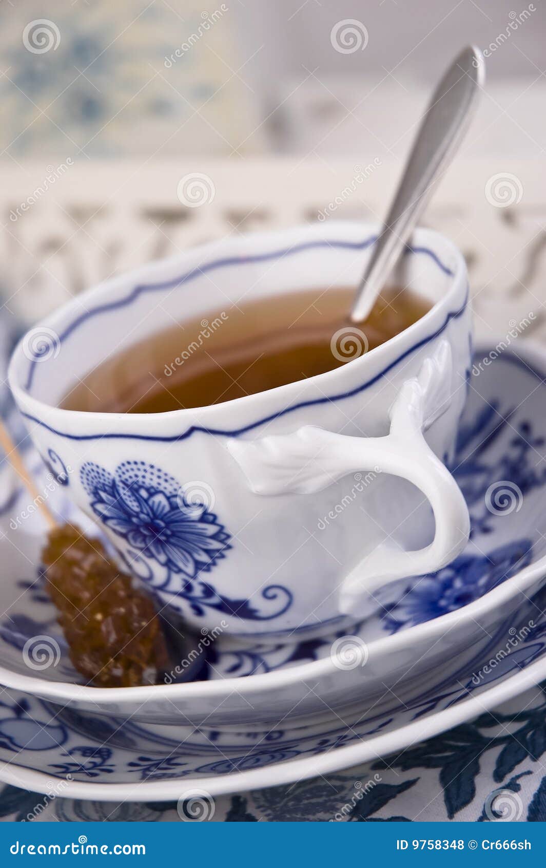 Kop van Engelse thee stock foto. Image of ontbijt, middag - 9758348