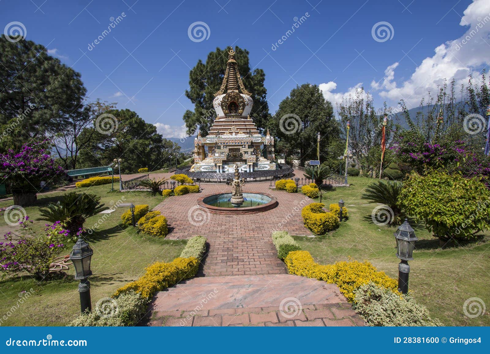 Kopan Monastery Garden Kathmandu Valley Stock Photo - Image of copan ...