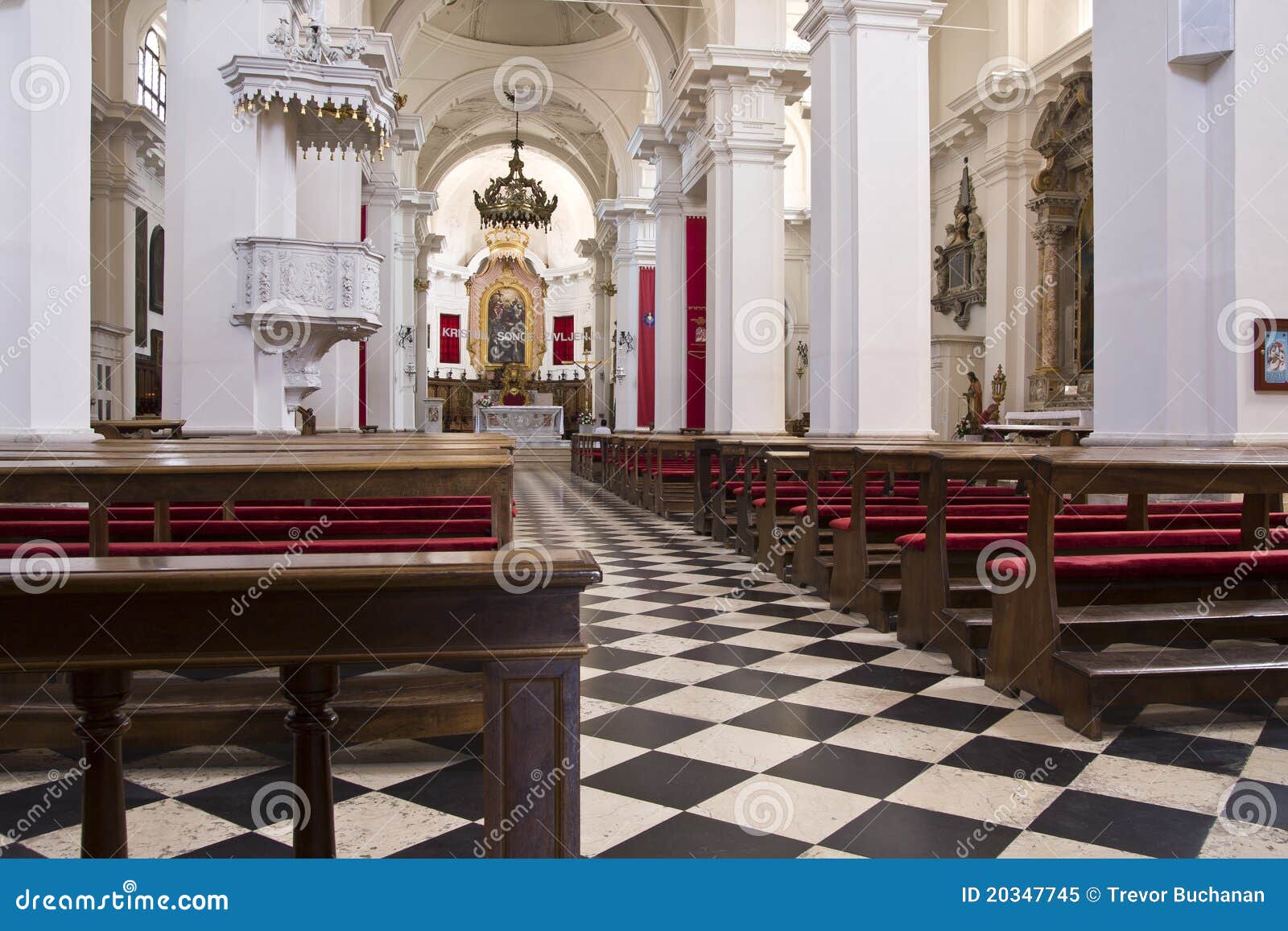 Koper Cathedral stock image. Image of floor, landmark - 20347745