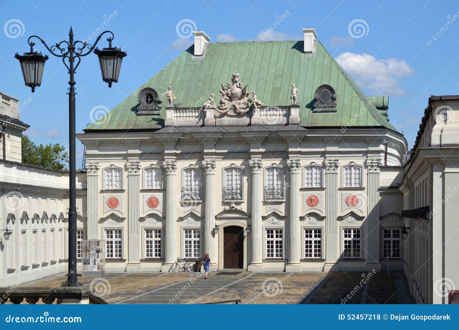 Koper-dak Paleis in Warshau, Polen Redactionele Stock Foto - Image of ...