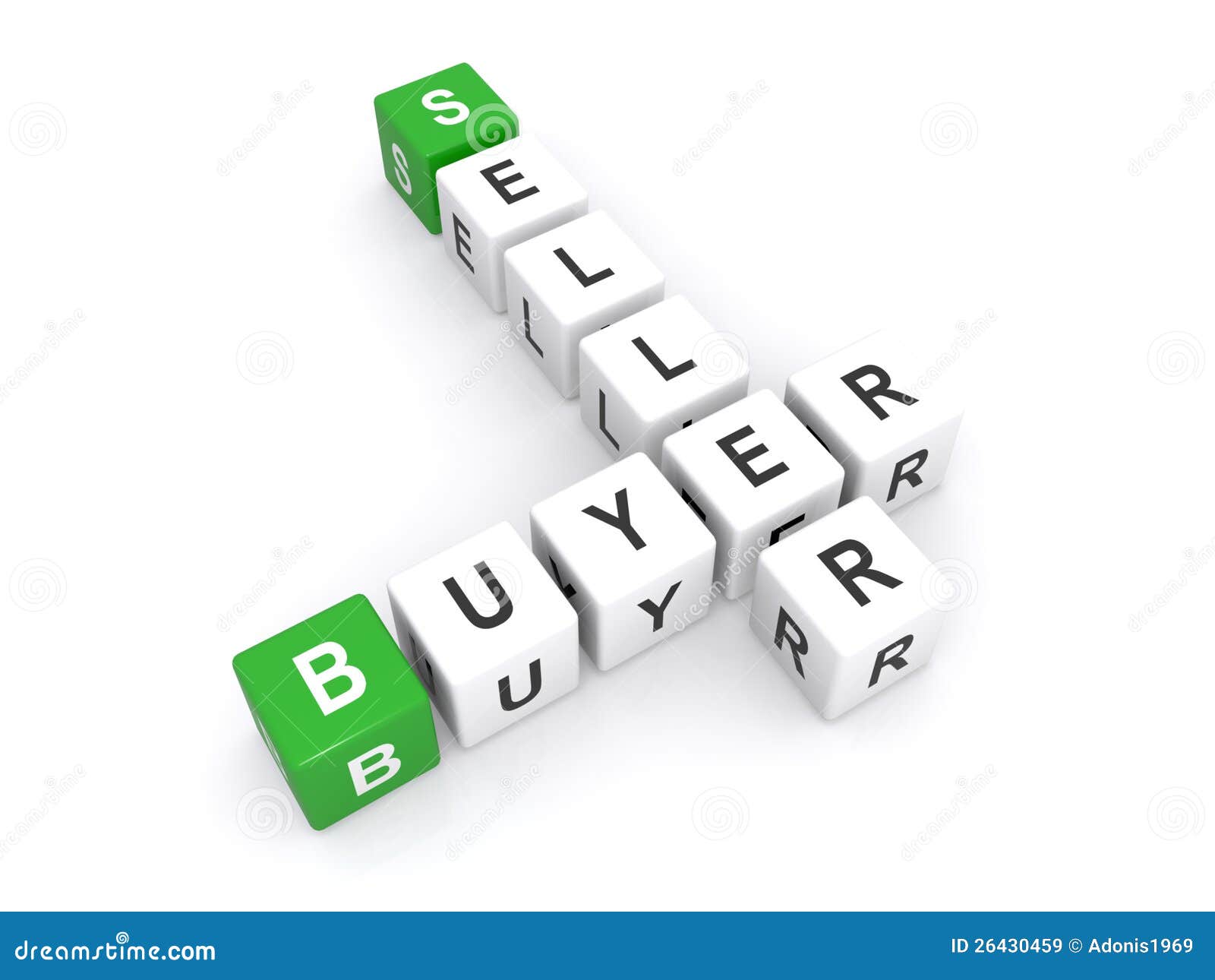 Koper en verkoper stock illustratie. Illustration of geld - 26430459