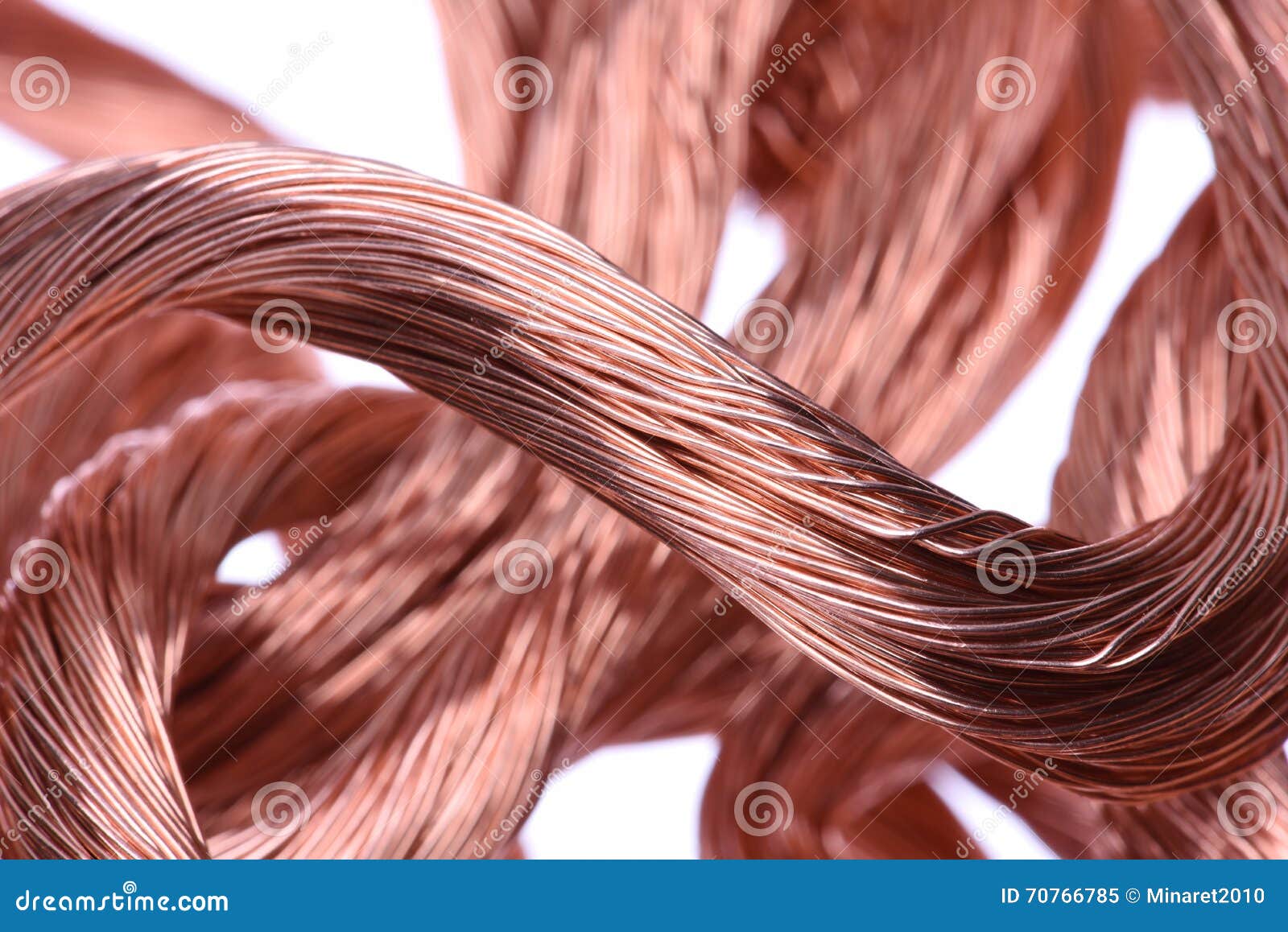 Koperdraad stock afbeelding. Image of koper, zaken, kleur - 70766785