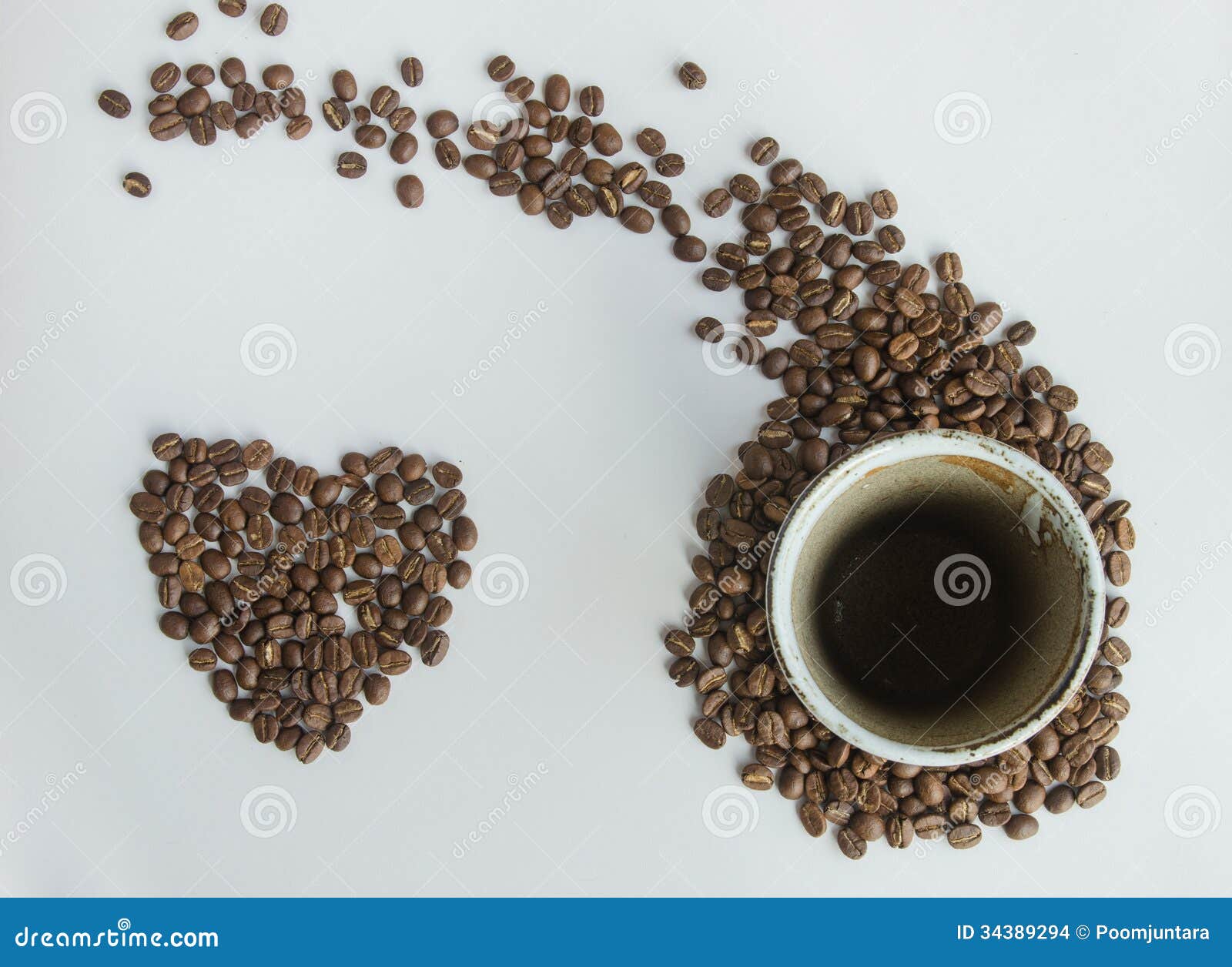 Kopp kaffe arkivfoto. Bild av naturligt, varmt, cappuccino - 34389294