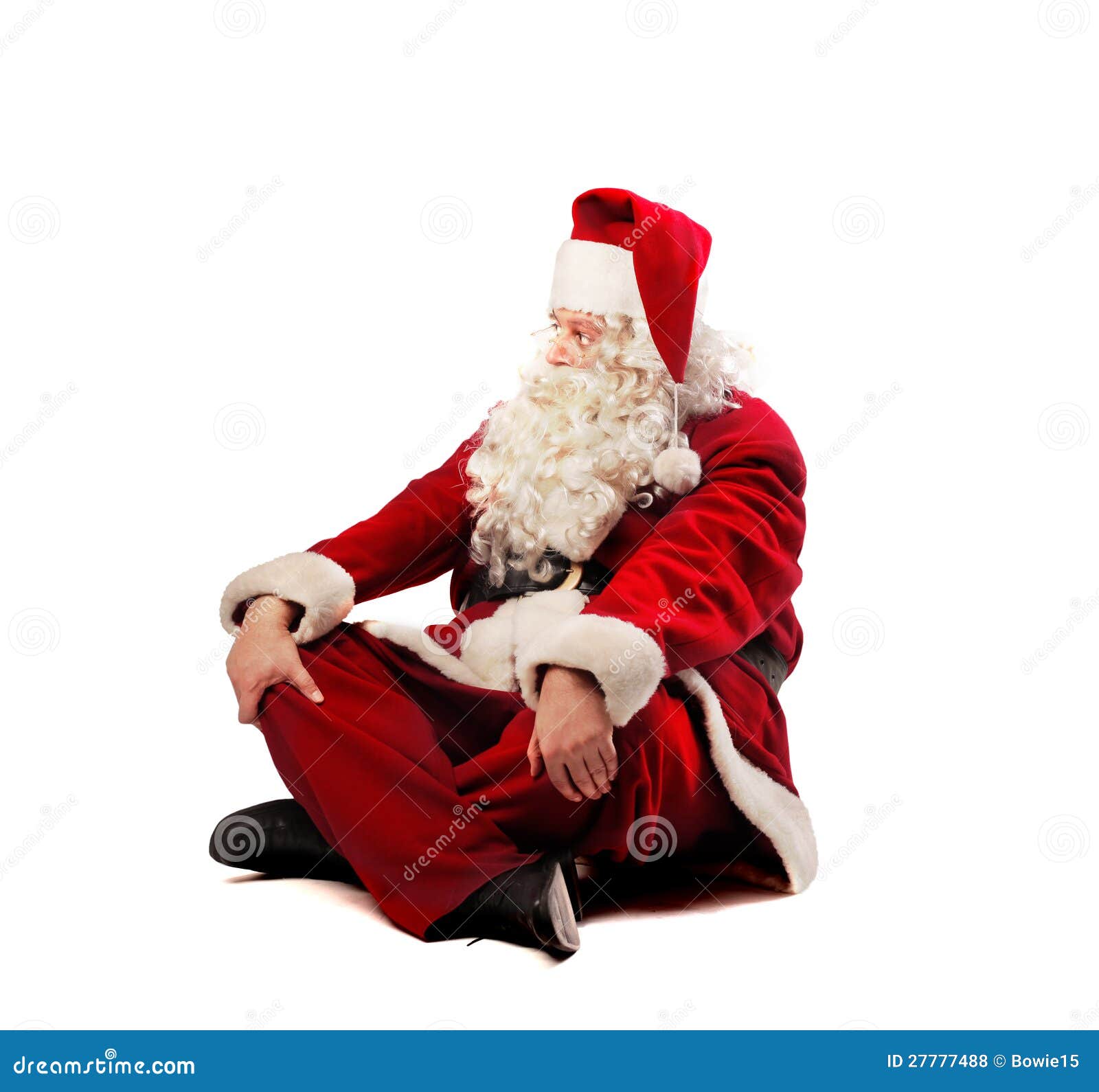 Koppla av Jultomte arkivfoto. Bild av vinter, skägg, hatt - 27777488