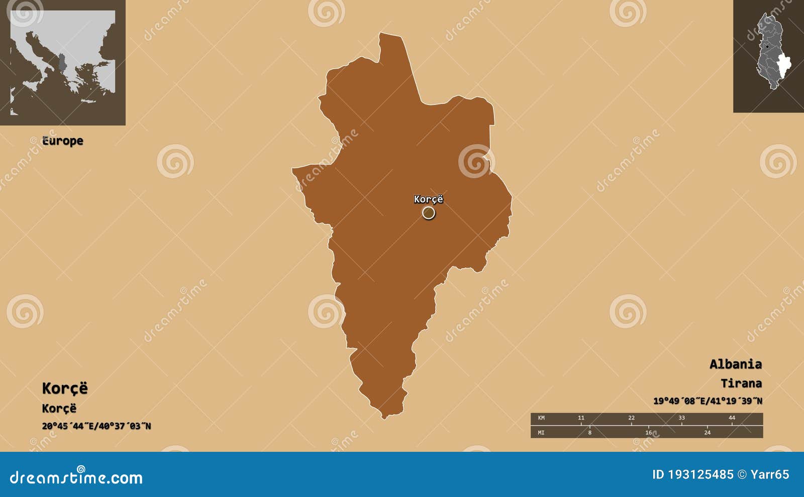 Korçë, County of Albania,. Previews. Pattern Stock Illustration ...