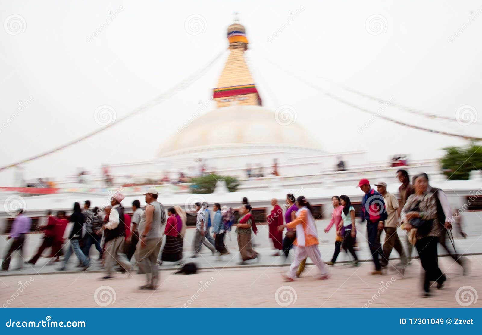 Kora Around Boudhanath - Peoples in Motion Editorial Stock Image ...