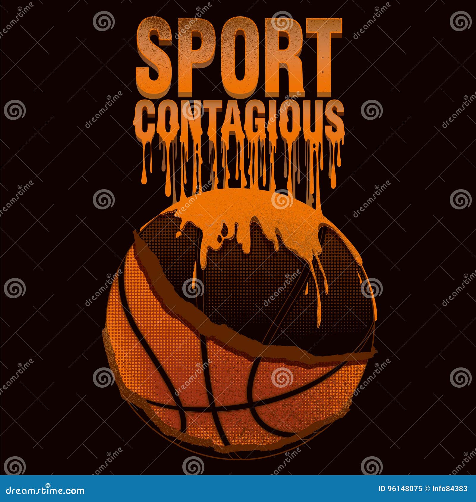 Korbball mit Text vektor abbildung. Illustration von turnier - 96148075