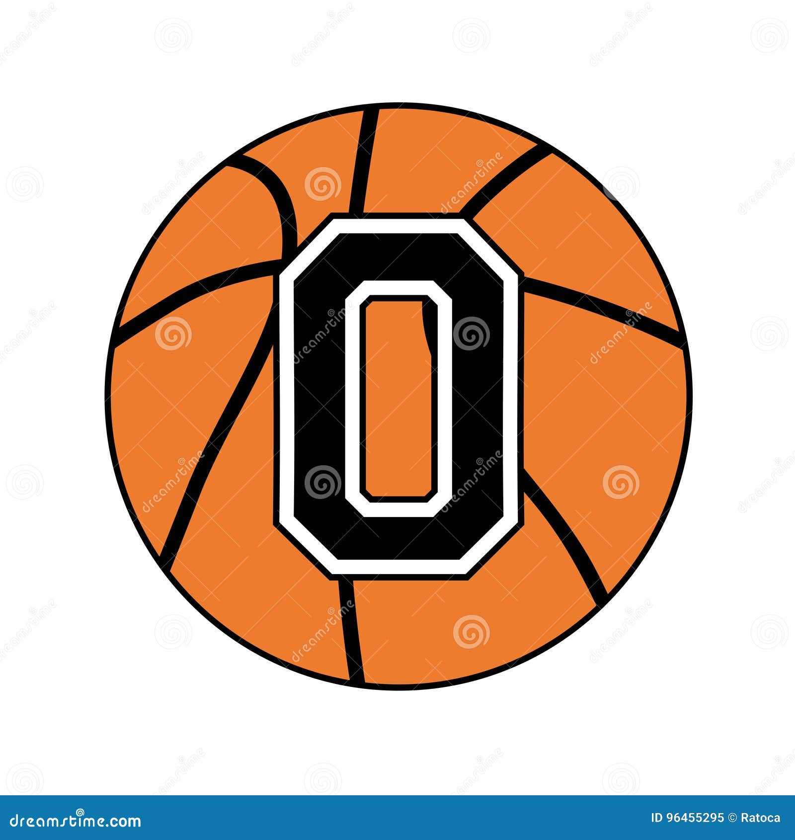 Korbball-Symboldesign vektor abbildung. Illustration von zahl - 96455295