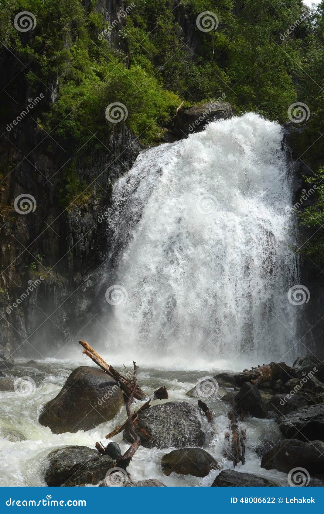 Korbu waterfall stock photo. Image of forest, fall, lush - 48006622