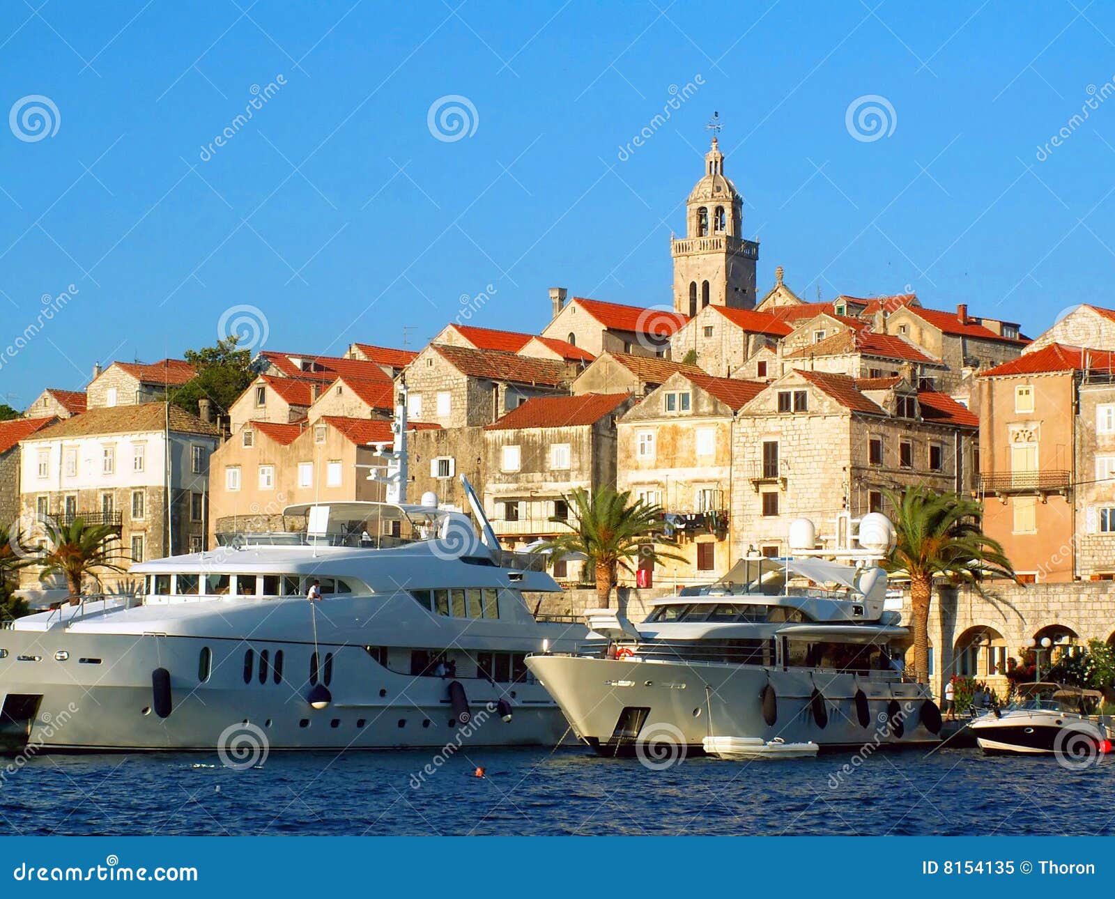 Korcula Old Town stock image. Image of croatia, island - 8154135