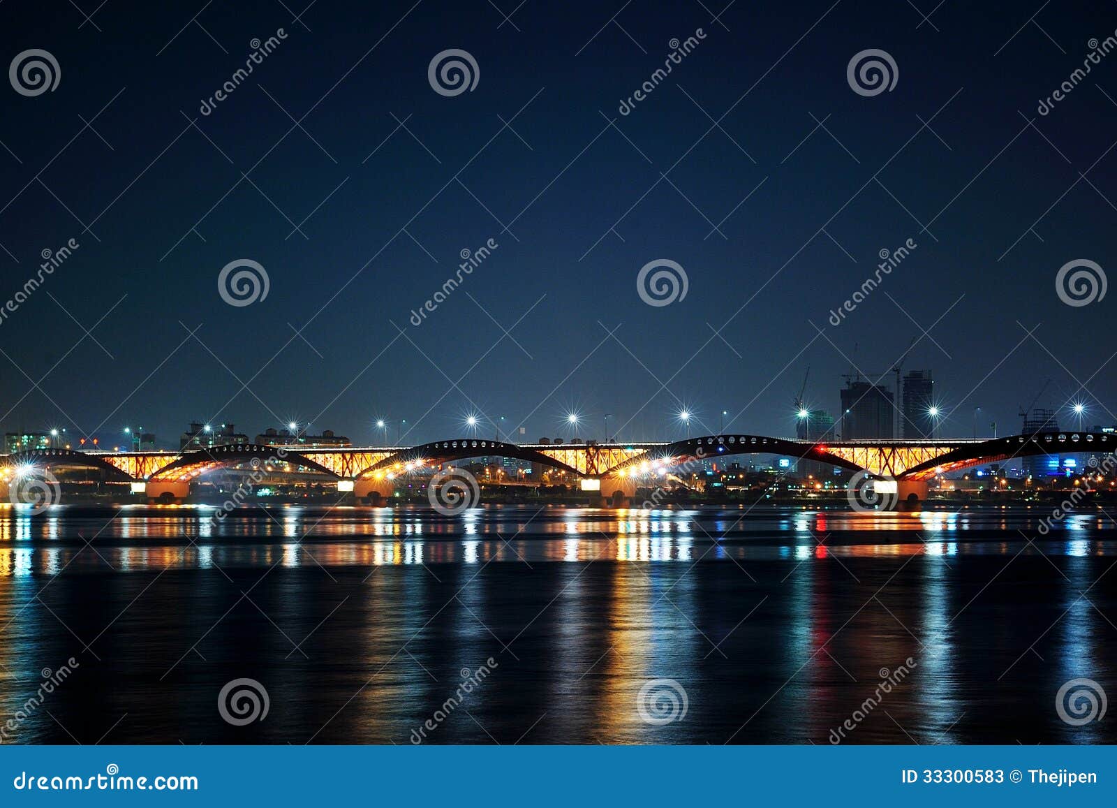 Korea Han-river s bridge stock image. Image of korea - 33300583