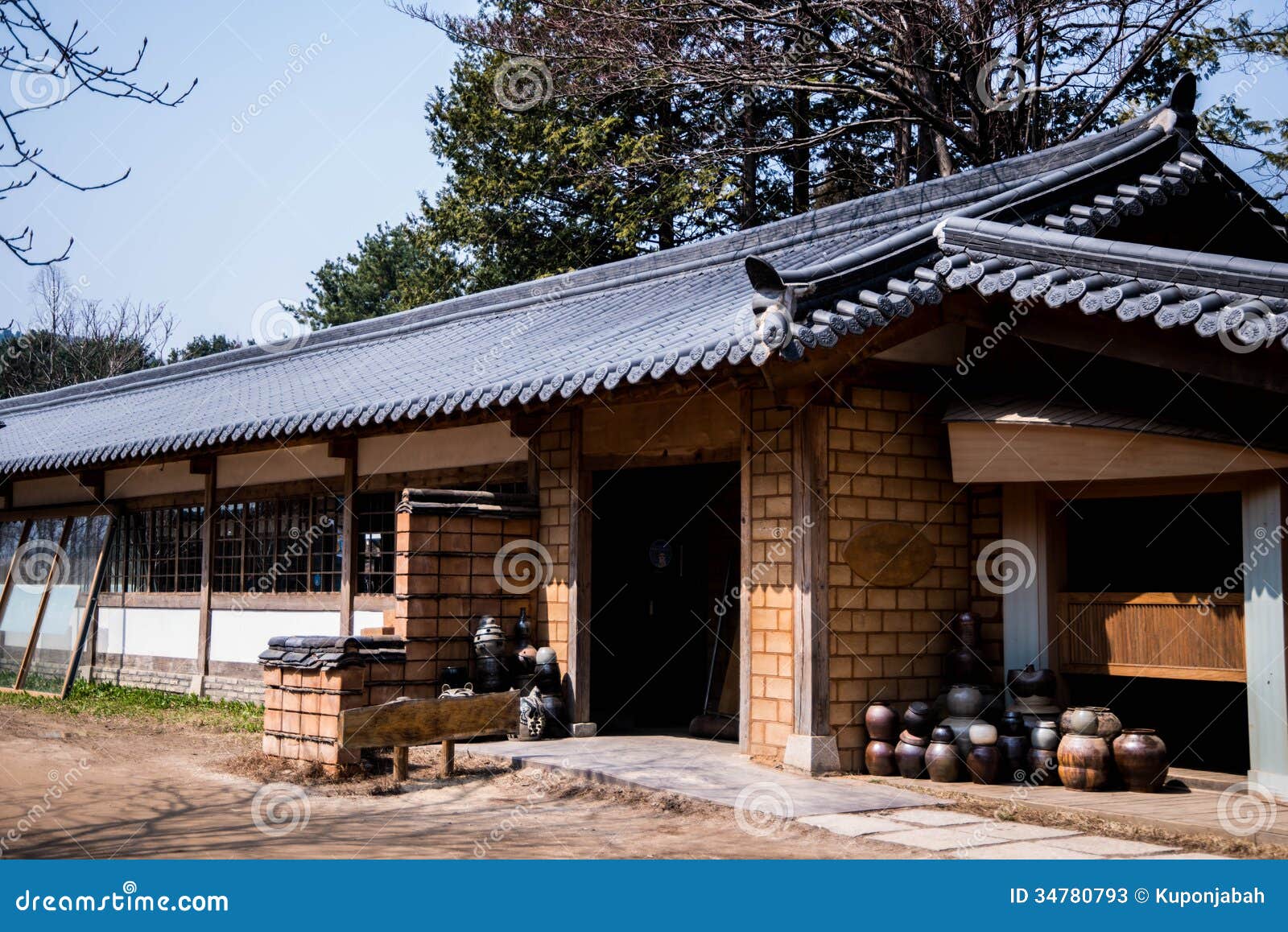 Korea roof house stock image. Image of asia, korea, seoul - 34780793