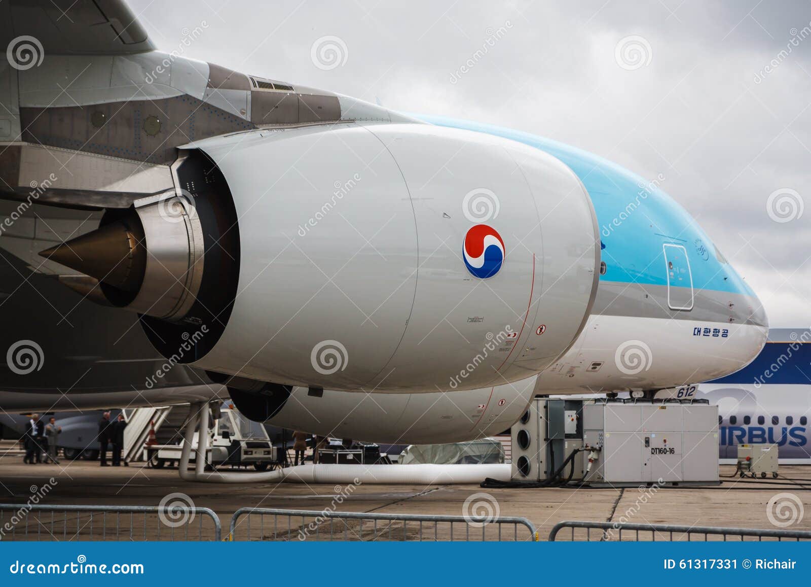 Korean Air A380 engine editorial photo. Image of aircraft - 61317331