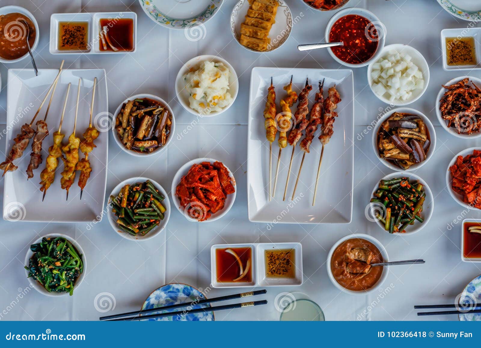 Korean BBQ stock photo. Image of popular, lunch, plate - 102366418