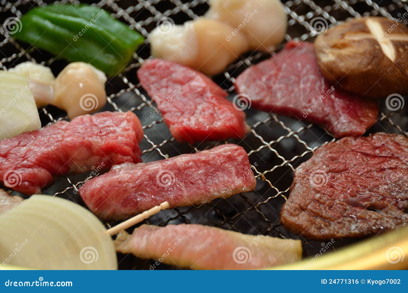 Korean Beef Barbecue Called Yakiniku Stock Photo - Image of hormone ...