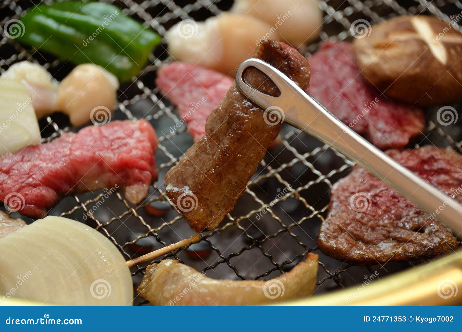 Korean Beef Barbecue Called Yakiniku Stock Image - Image of beef ...