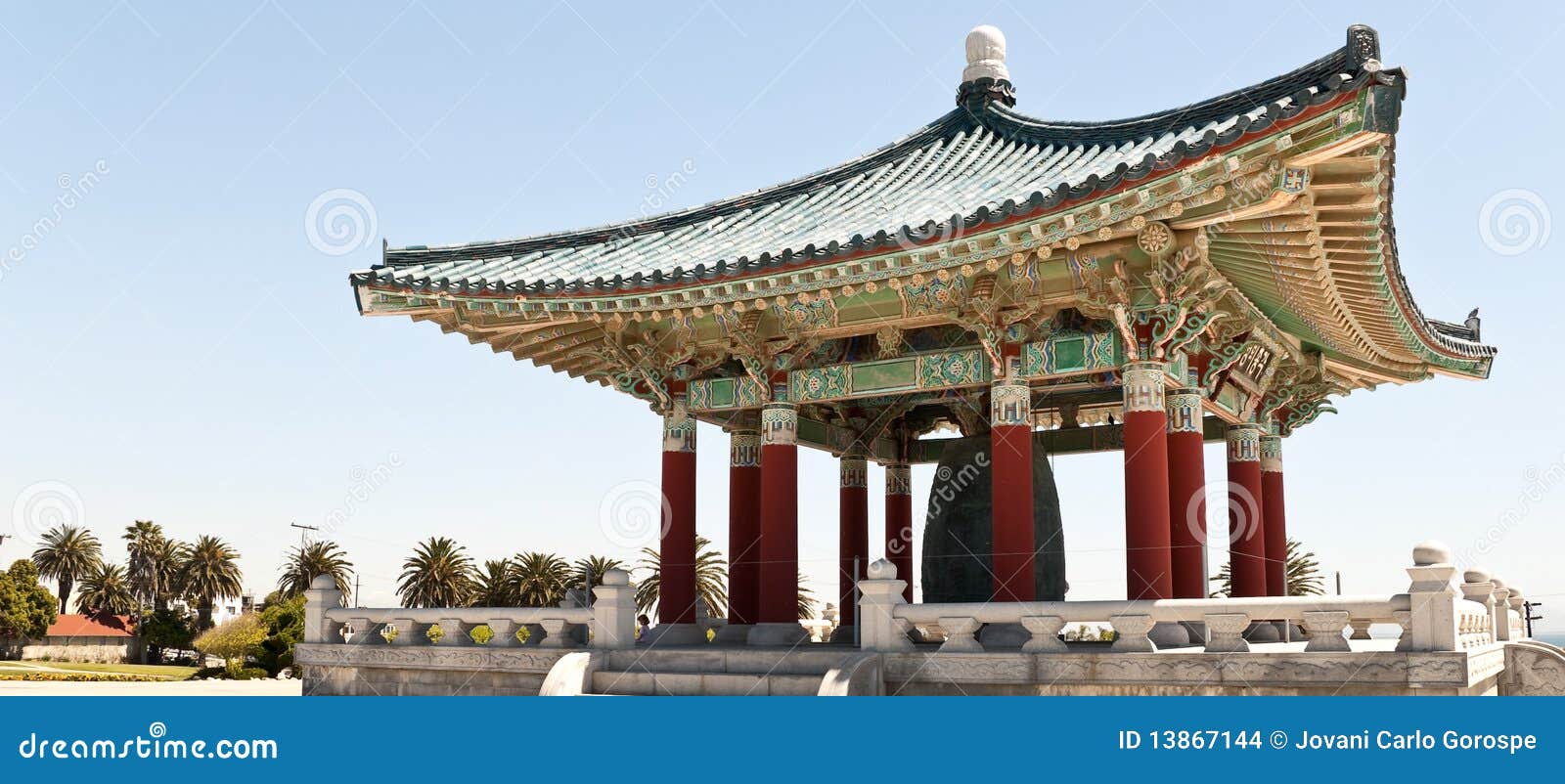 Korean Bell editorial stock image. Image of building - 13867144