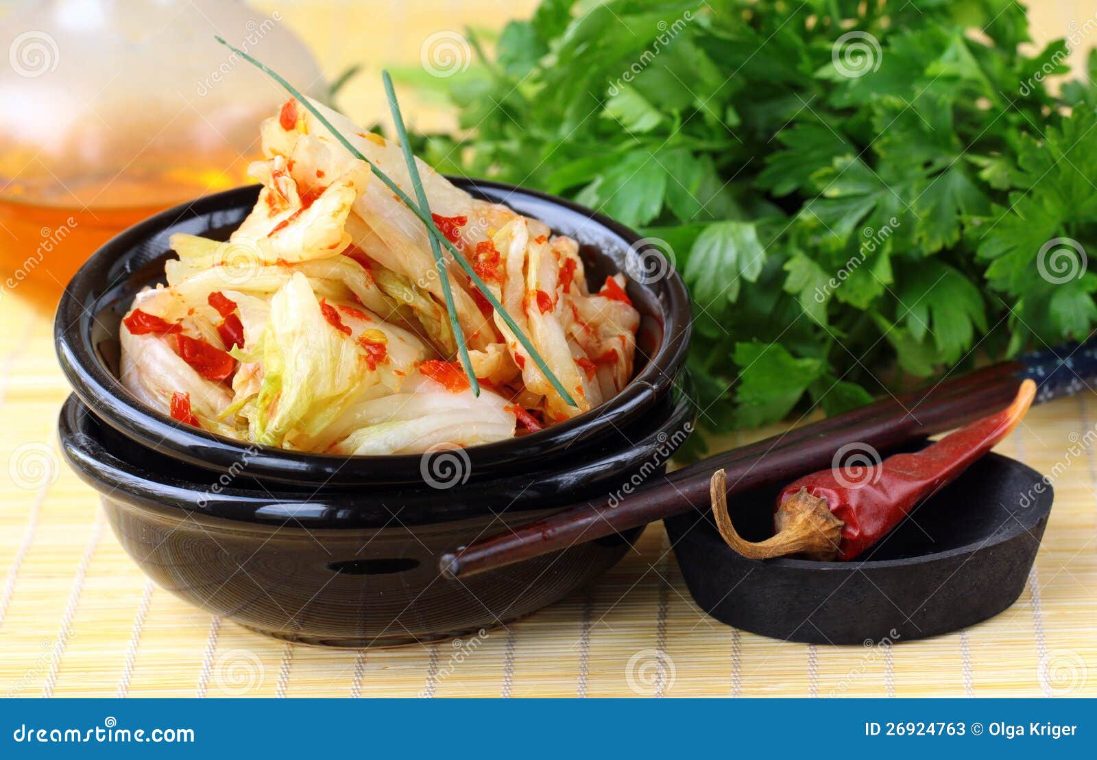 Korean cabbage kimchi stock image. Image of culinary - 26924763
