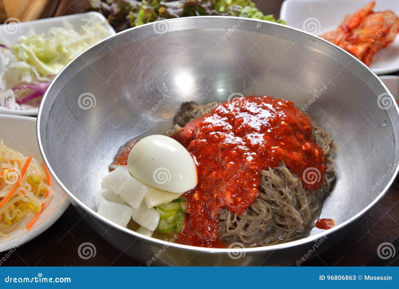 Korean chilly Ramen stock image. Image of style, cuisine - 96806863
