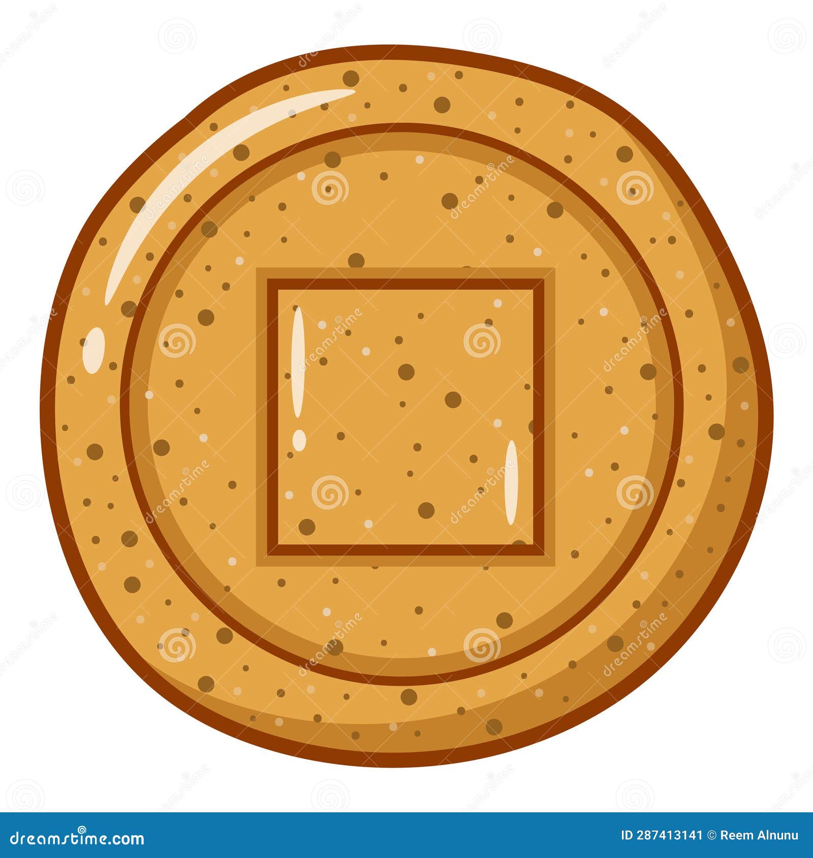 Korean Dalgona Candy Shape Drawing Stock Vector - Illustration of ...