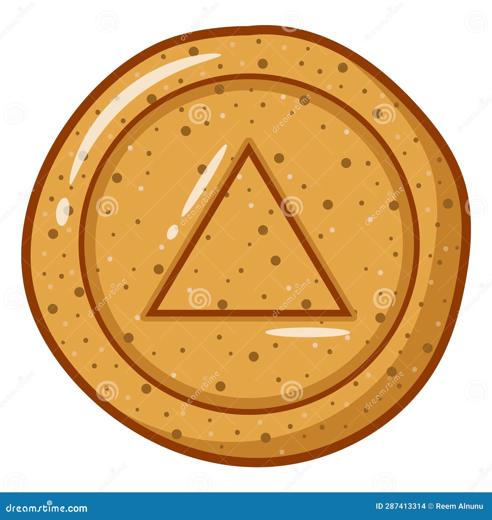 Korean Dalgona Candy Shape Drawing Stock Vector - Illustration of wood ...