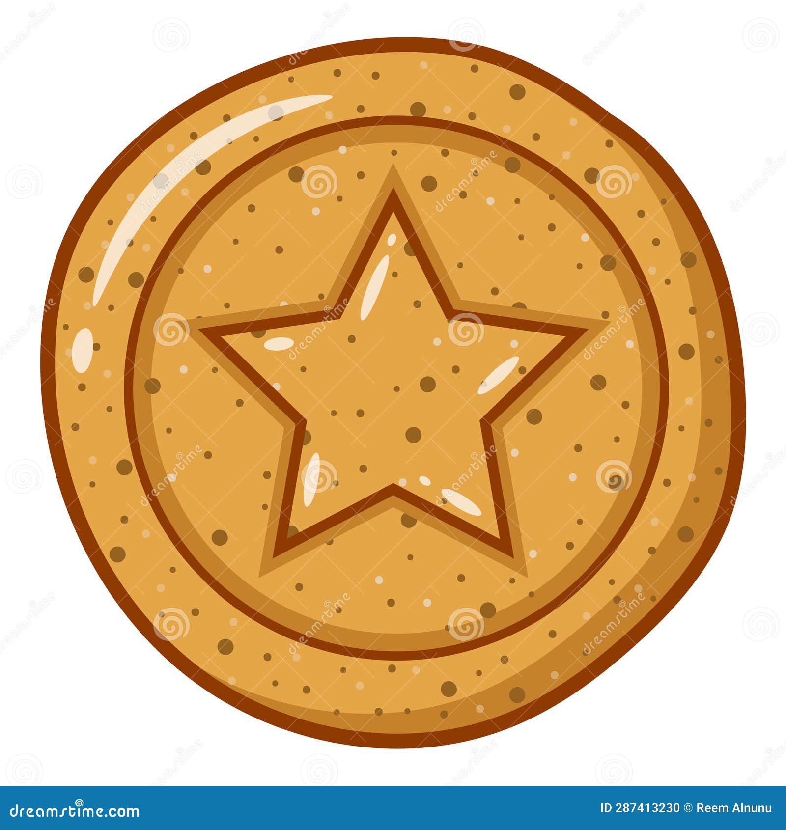 Korean Dalgona Candy Shape Drawing Stock Vector - Illustration of ...