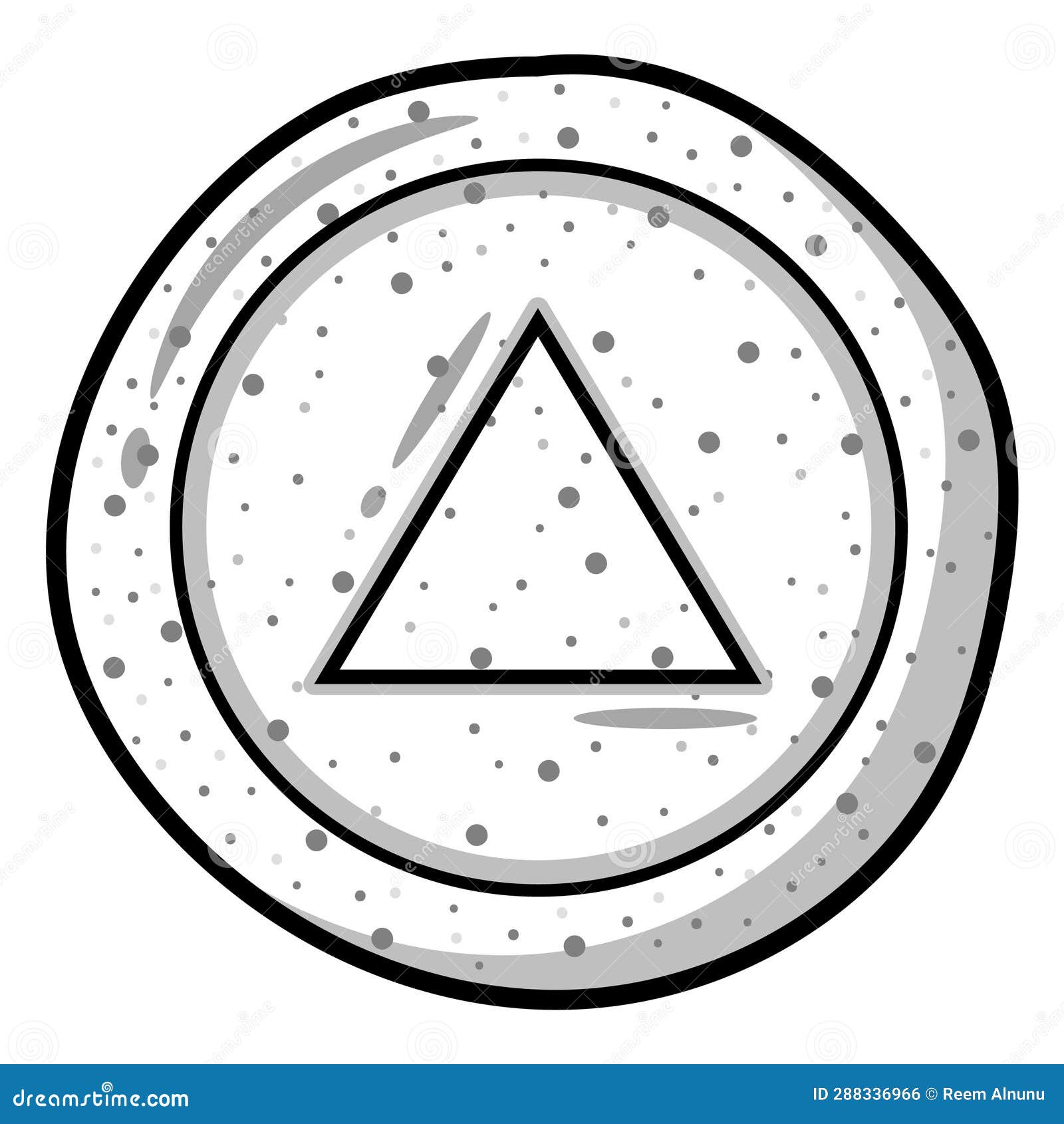 Korean Dalgona Candy Shape Drawing Sketch For Coloring Vector ...