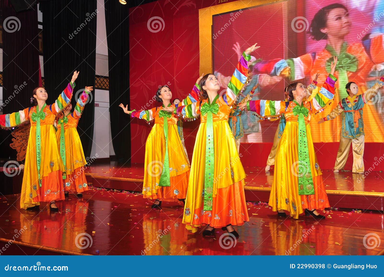 Korean Dance editorial stock photo. Image of chinese - 22990398