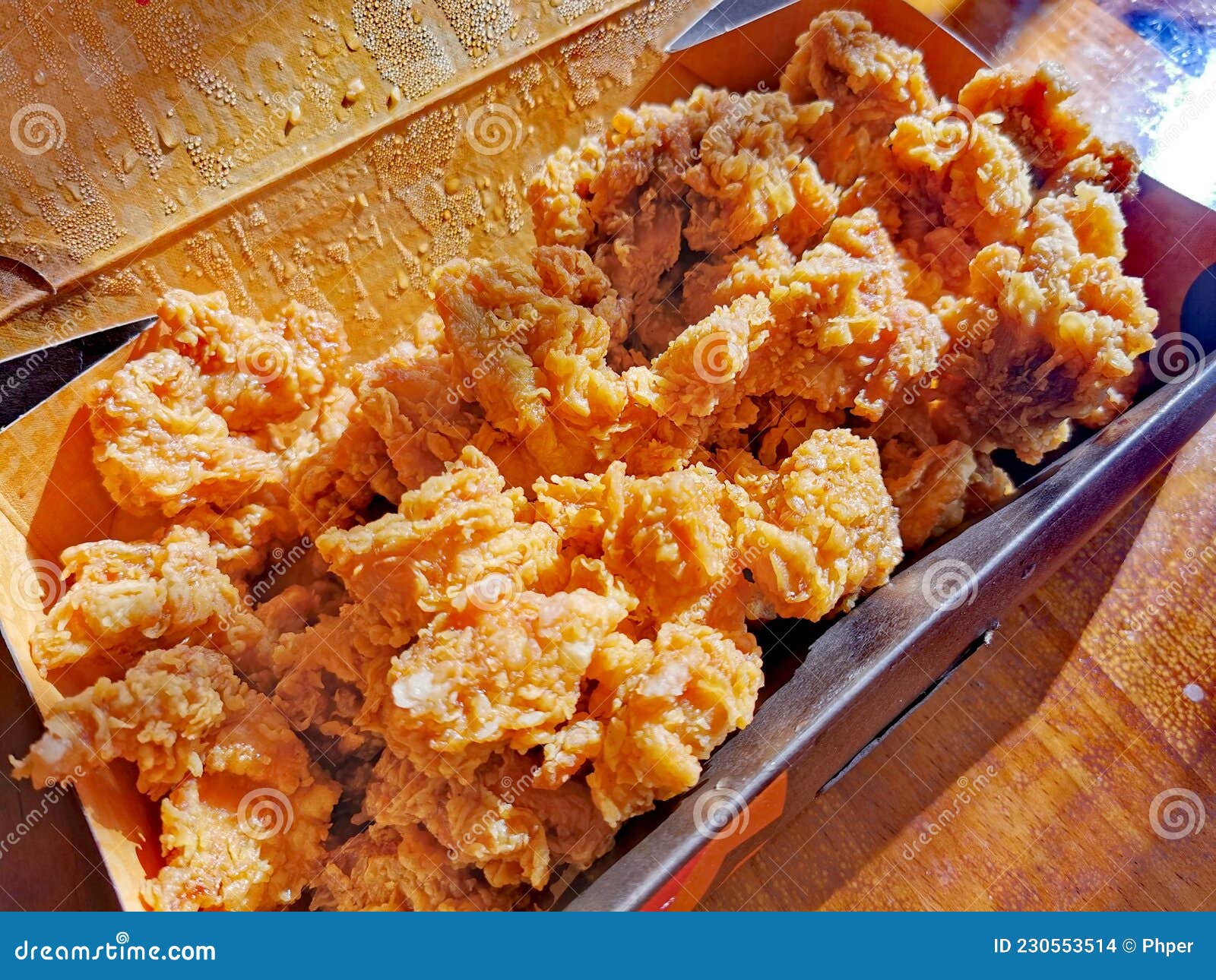 Korean Deep Fried Chicken Takeaway Stock Photo - Image of takeaway ...