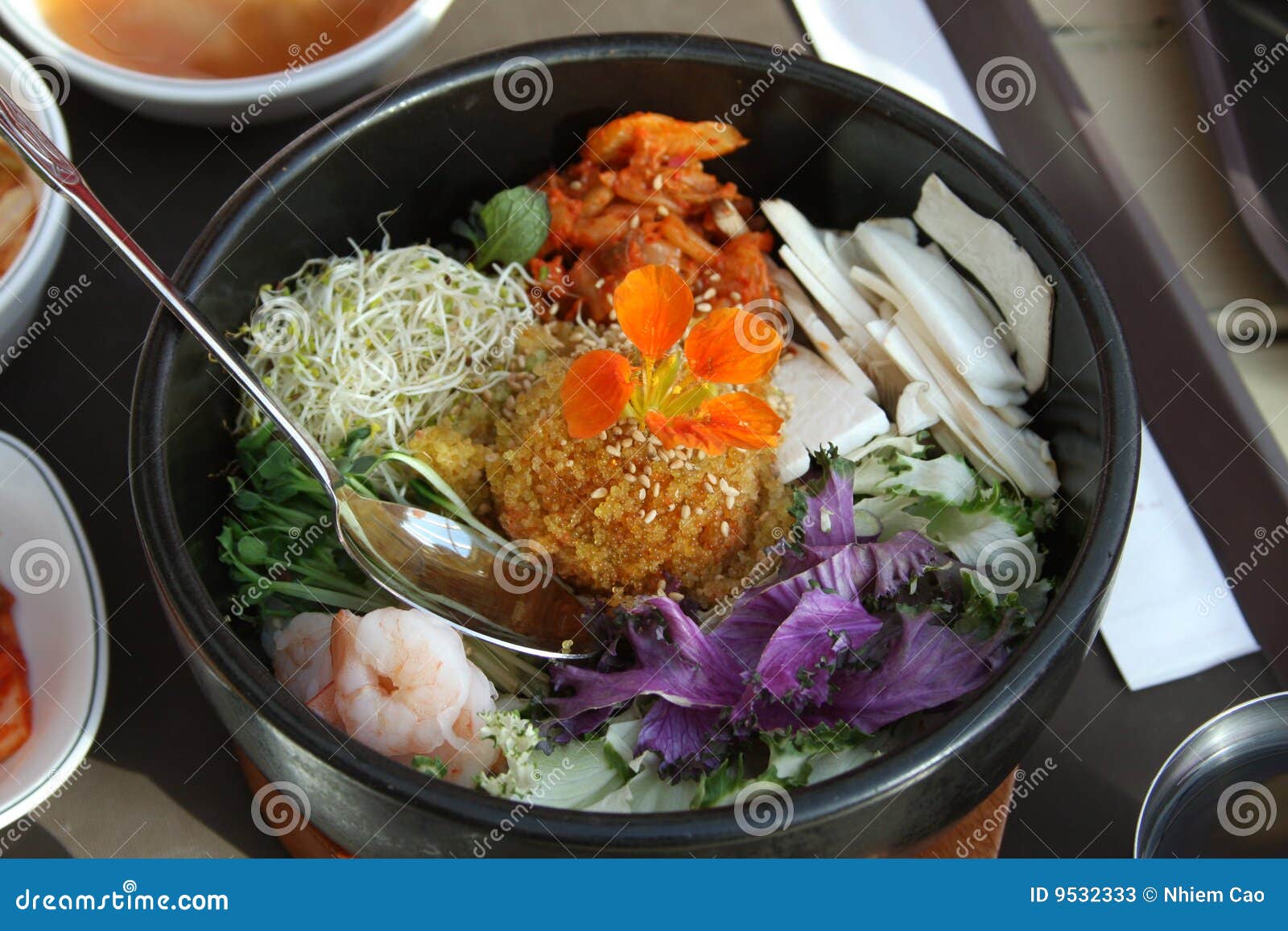 Korean Dish stock image. Image of rice, shrimp, chutes - 9532333